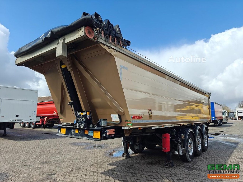 Benalu C39 10C 2AB AluBox/AluChassis 28m³ - Electric Tarpaulin - 3-Axle poluprikolica kipera