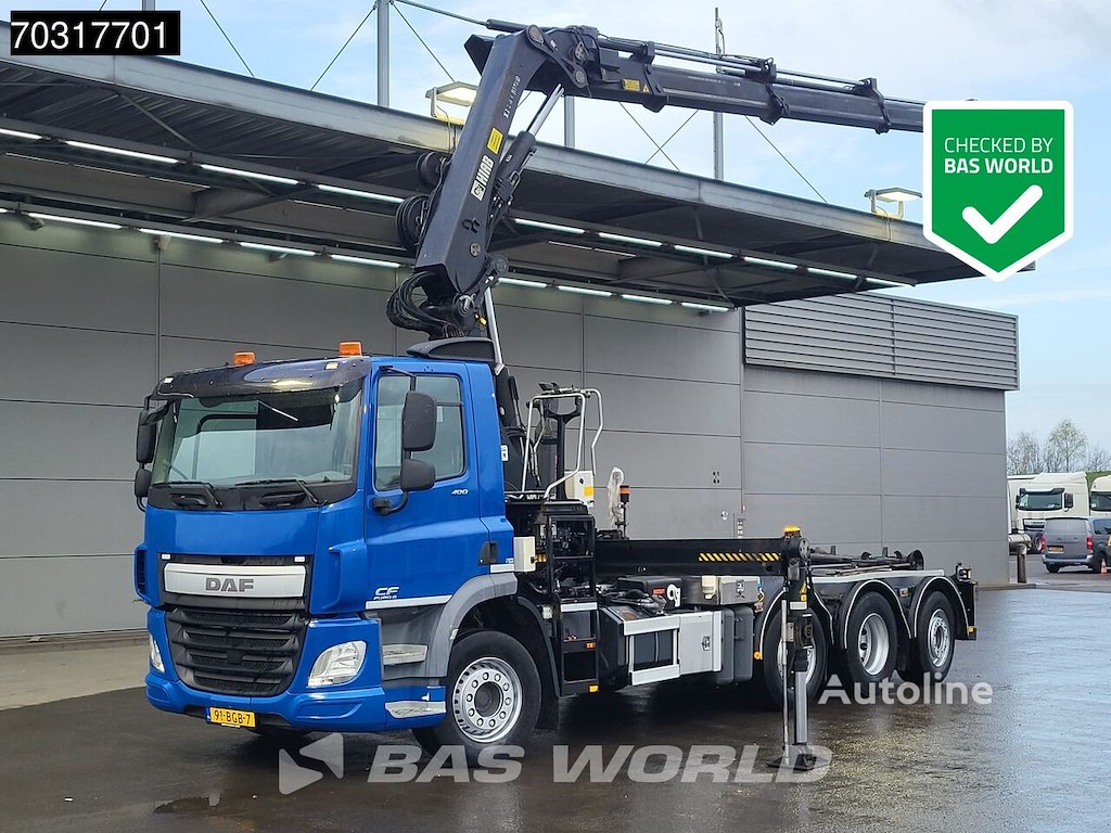 DAF CF 400 8X2 HIAB 244 EP-3 Hipro Crane Kran HIAB XR21S61 Lift+stee kamion rol kiper