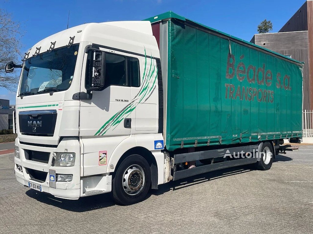 MAN TGX 18.360 Euro 5, RETARDER kamion sa klizna zavesa cerada