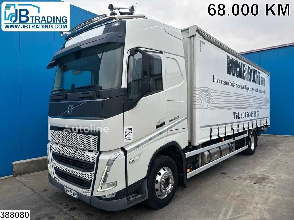 Volvo FH 460 EURO 6, LNG, Standairco, Dhollandia kamion sa klizna zavesa cerada