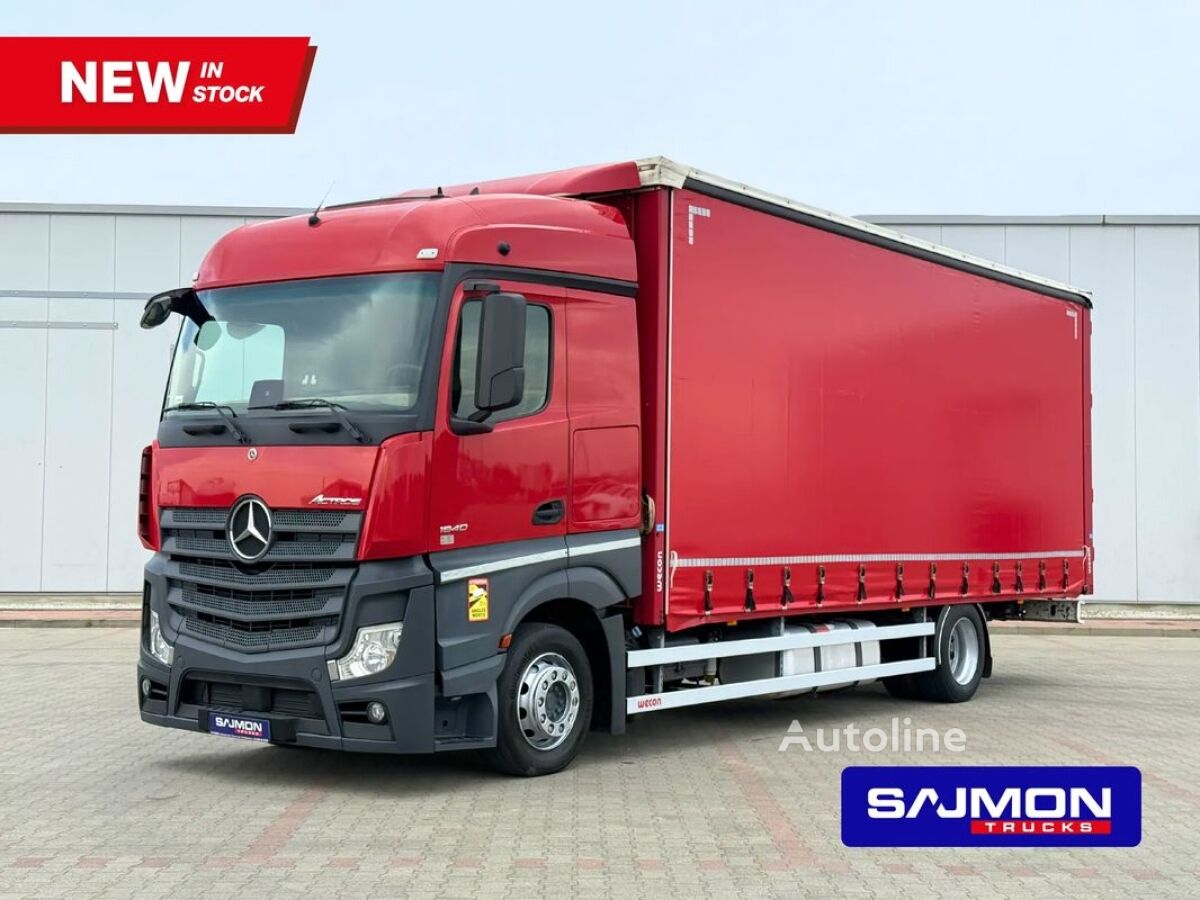 Mercedes-Benz ACTROS 1840 / PRZESTRZENNY 60M3 / 7,75 M / SALON PL kamion sa klizna zavesa cerada