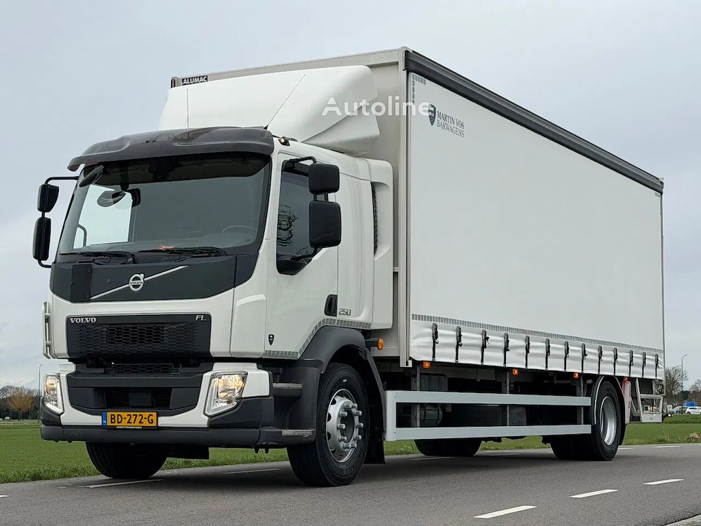 Volvo FL FL250.18 Schuifzeil Bakwagen met Laadklep kamion sa klizna zavesa cerada