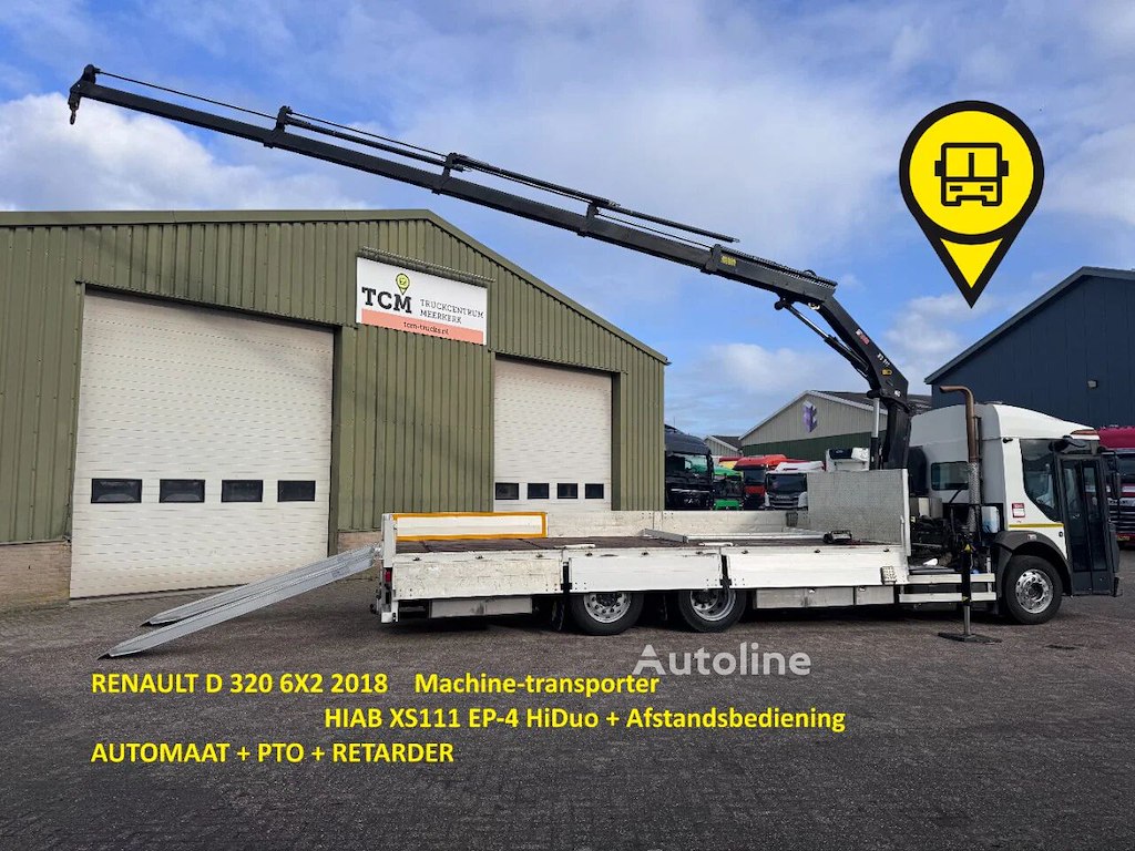 Renault D-ACCESS 320PK OPRIJWAGEN / HIAB KRAAN / RETARDER autotransporter