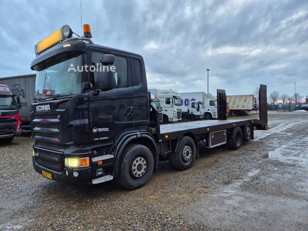 Scania R420 8x2/6 // Knæklad med venderampe // autotransporter