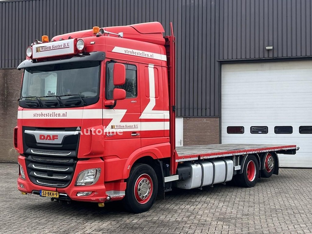DAF XF 480 FAR / Full Air / 6x2 / Fourage / NL Truck kamion platforma