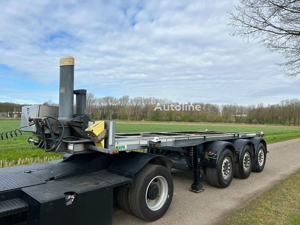 MAFA 20 ft tipping / Silo / disc brakes / lifting axle / alcoa wheels poluprikolica za prevoz kontejnera