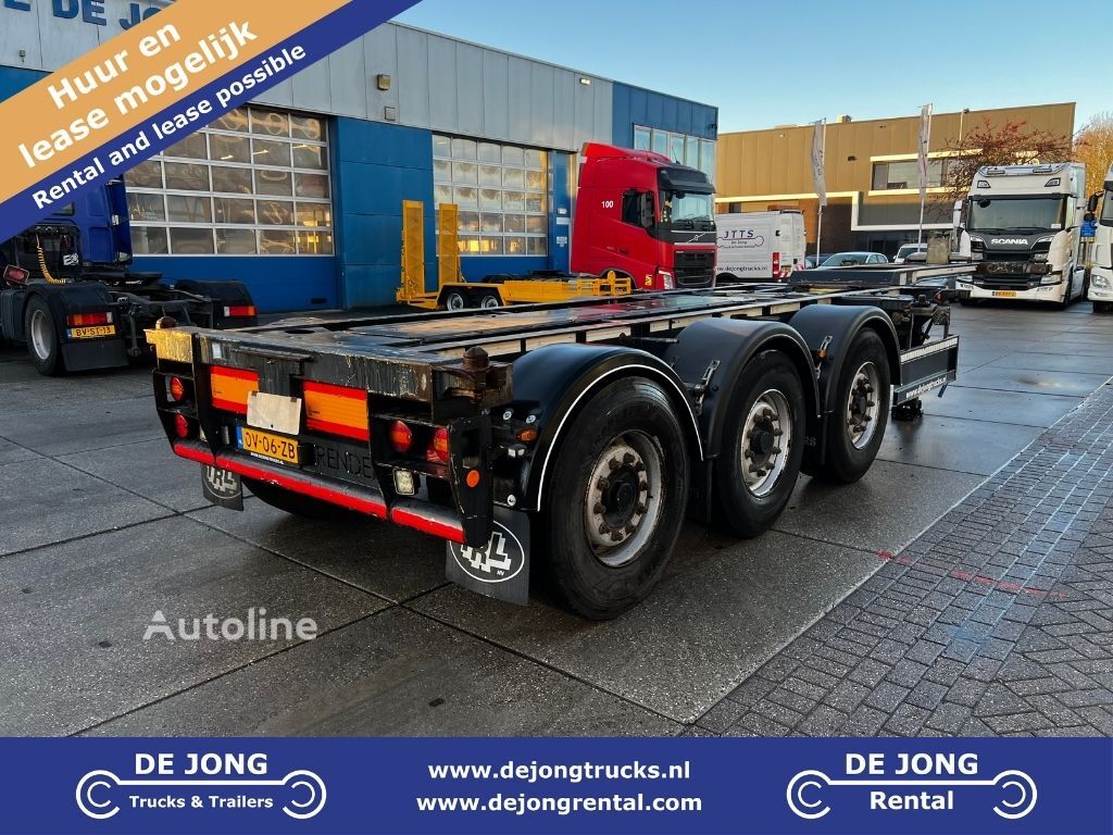 Renders F08FJ3HWSA 3DFCST / Container Chassis / 45FT / 1x Lift Axle / 2x poluprikolica za prevoz kontejnera