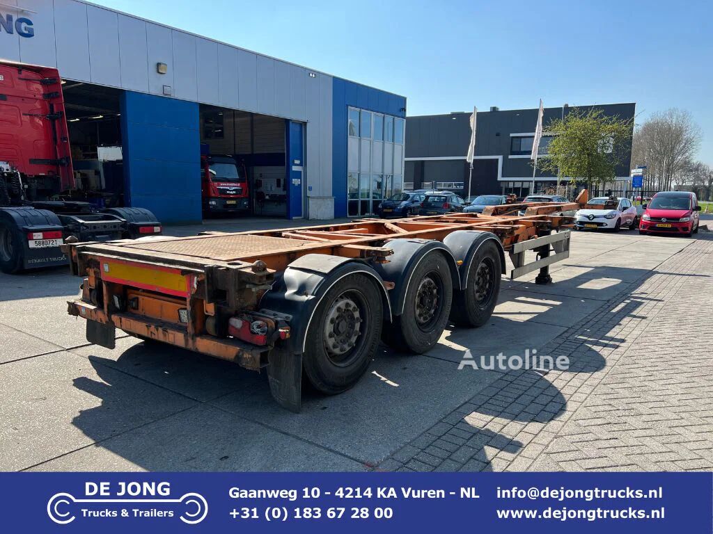 Van Hool 3B0070 / Mercedes + Disc / 1x Extendable / Lift Axle poluprikolica za prevoz kontejnera