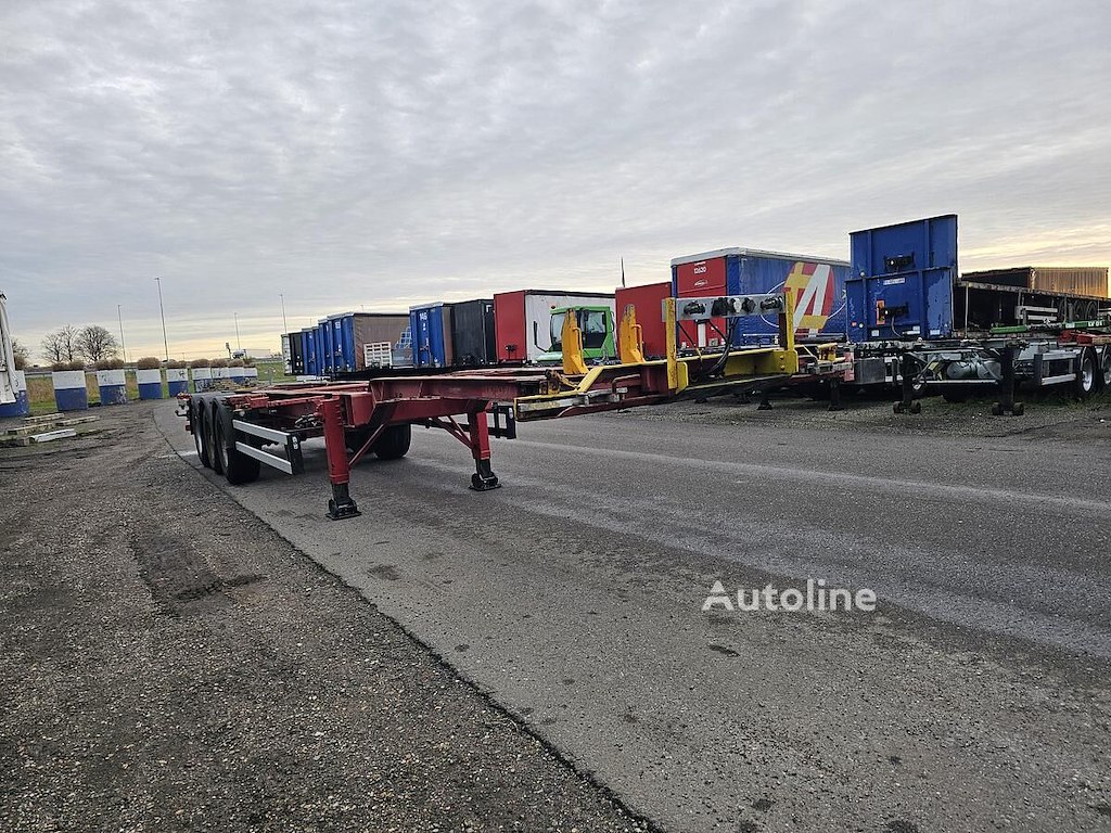 Groenewegen 45 CC-16-27 TUN | 45 ft 40 ft 2 x 20 fFT | dutch chassis OH-08-J poluprikolica za prevoz kontejnera
