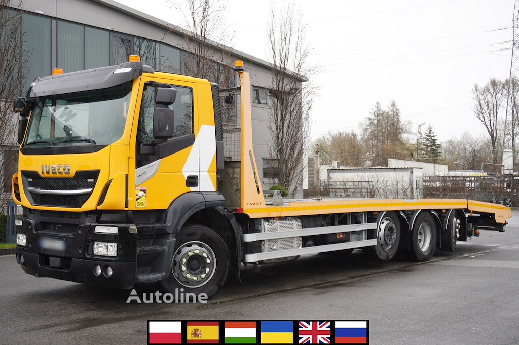 IVECO Stralis 420 8x2 / Fiault tow truck superstructure / 2 steering a šlep auto