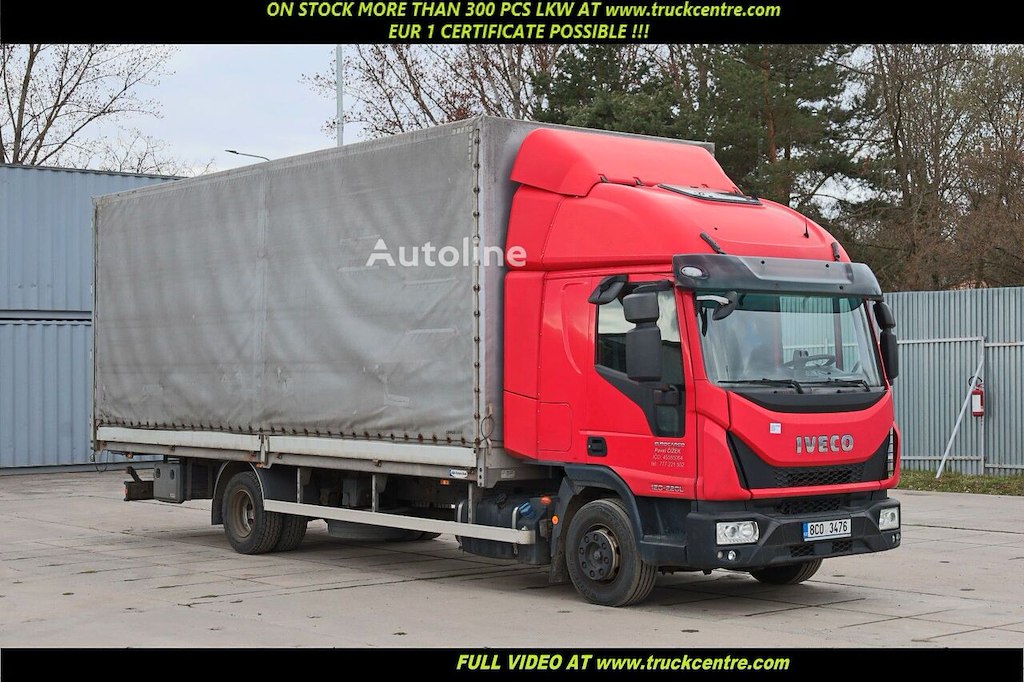 IVECO EUROCARGO 120EL, EURO 6, 12 TONS,ALUMINIUM SIDED kamion s ceradom
