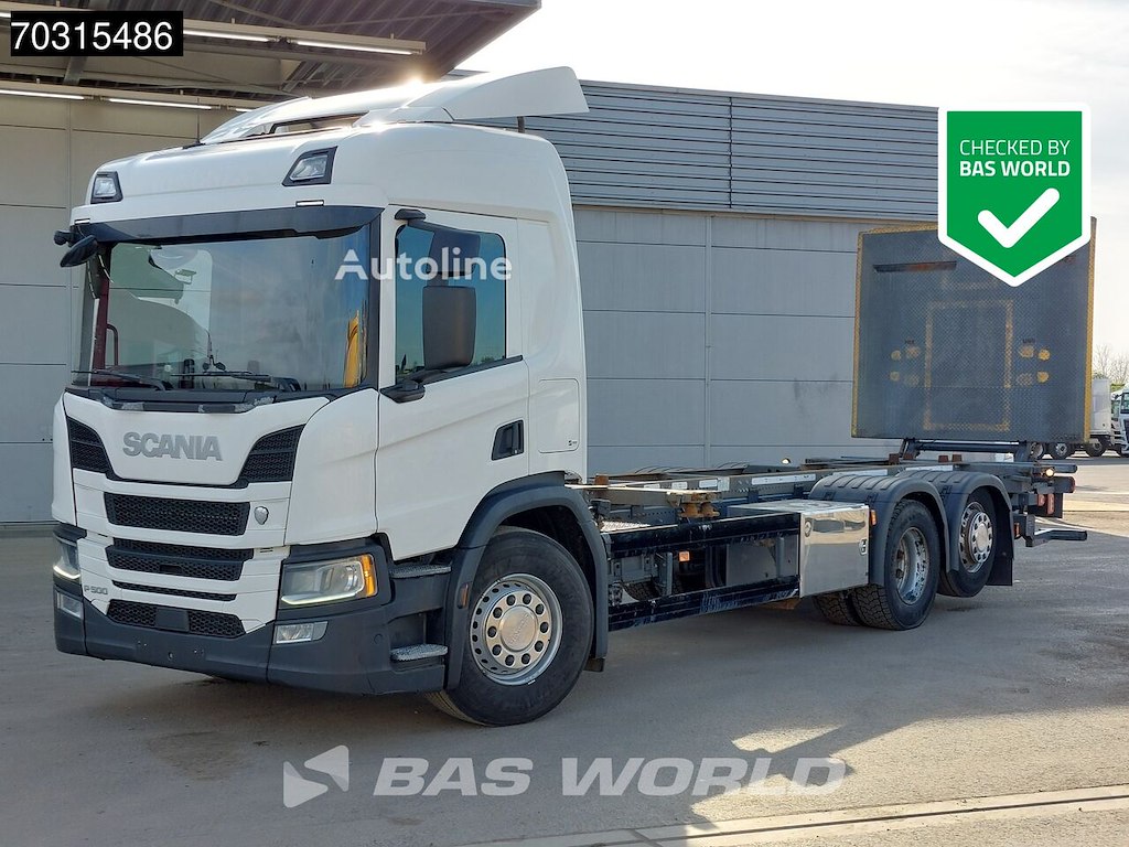 Scania P500 P 6X2 Full Air Zepro 2500kg Ladebordwand Lift-Lenk Asche Re vozilo za prevoz kontejnera