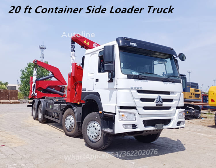 Novi Sinotruk Howo 371HP HOWO 20 ft Container Side Loader Truck for Sale in Nigeria vozilo za prevoz kontejnera