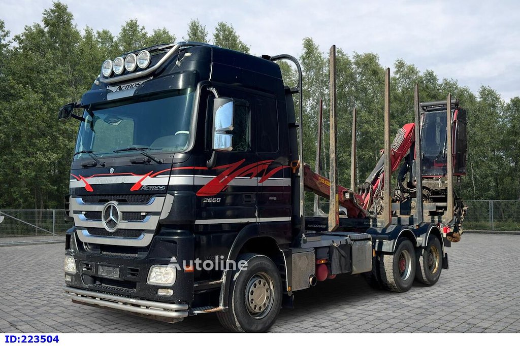 Mercedes-Benz Actros 2660 V8 6X4 HIAB CRANE kamion za prevoz drva