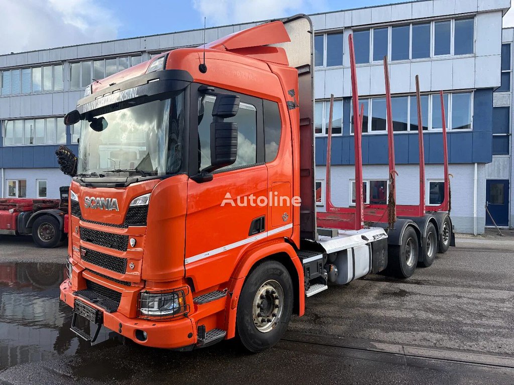 Scania R650 V8 XT 8X4 INTARDER, LAST AXLE LIFT AND STEERING kamion za prevoz drva