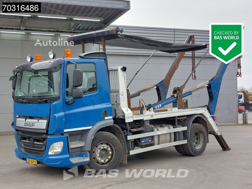 DAF CF 400 4X2 FRONTAL CABIN DAMAGE VDL P14 Skiploader Euro 6 kamion autopodizač kontejnera