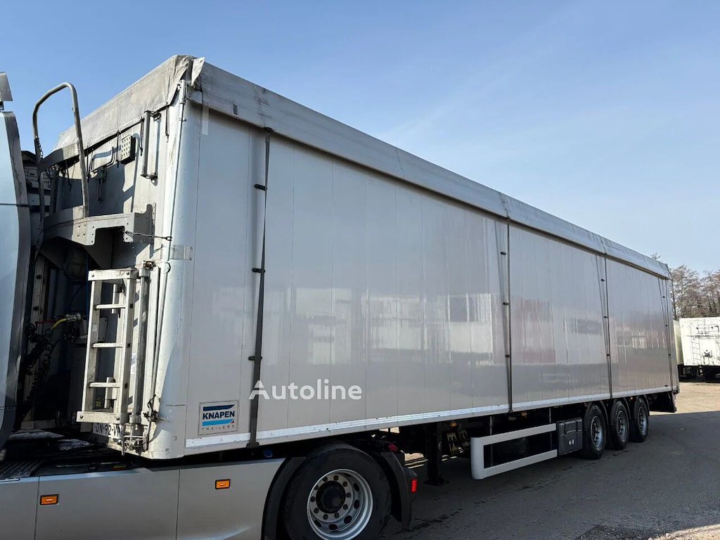 Knapen Trailers K100 97m3 Cargo floor 10MM 3 years old Liftas APK/TUV 09-2026 poluprikolica sa pokretnim podom