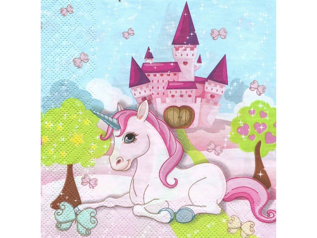 Salveta POV57K10_19 - 33cm Dečiji motivi Konj Jednorog