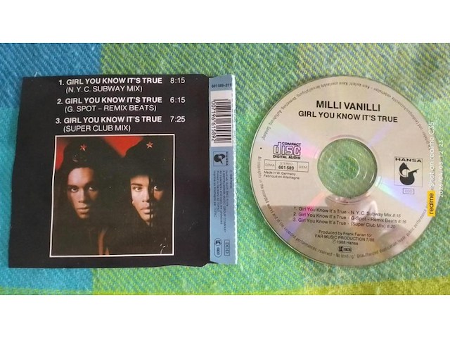 MILLI VANILLI GIRL YOU KNOW IT`S TRUE