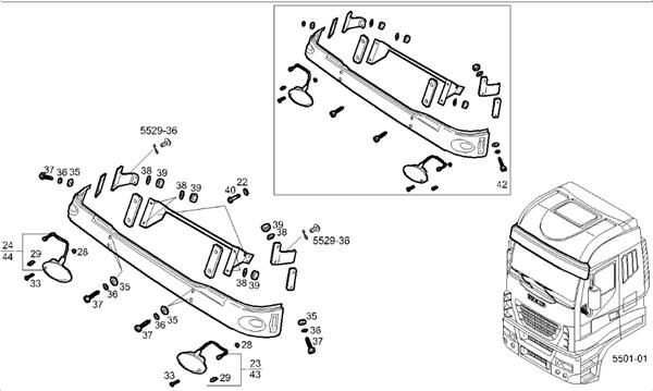 504107220 štitnik od sunca za IVECO Stralis kamiona
