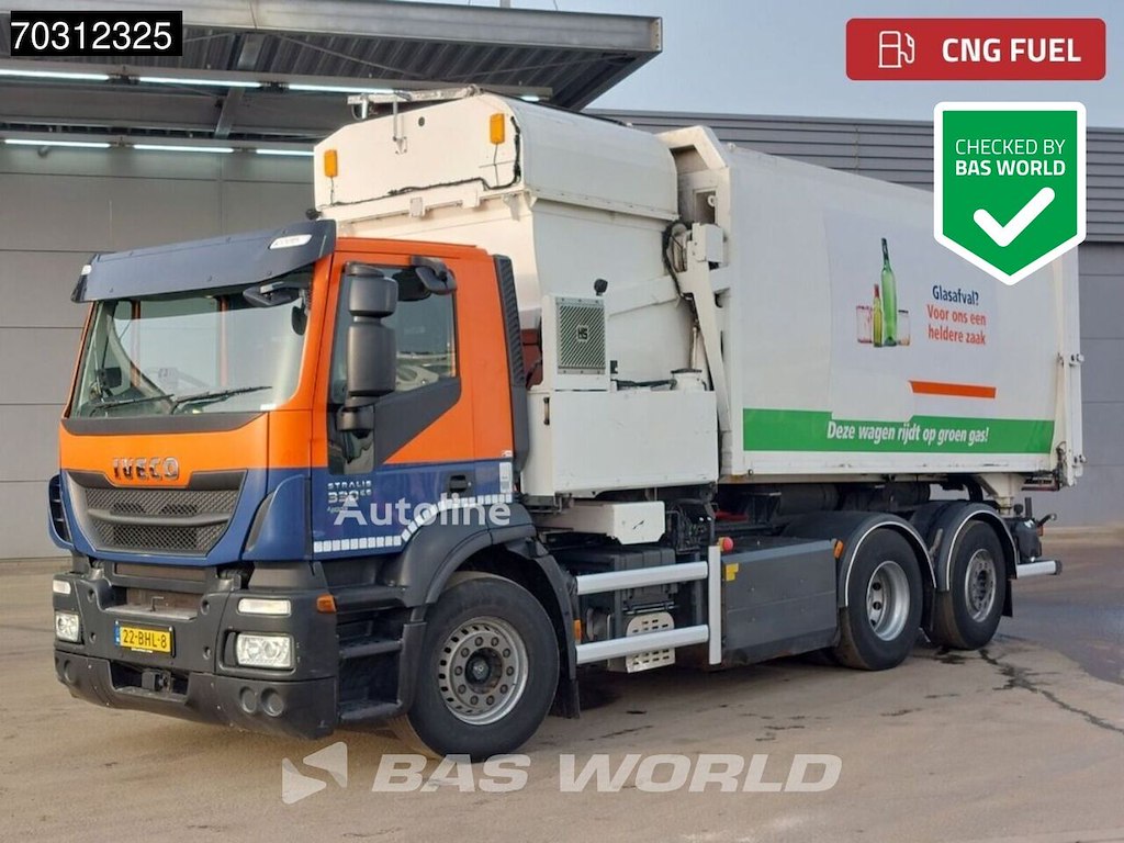 IVECO Stralis 330 Stralis 6X2 CNG ENGINE RHD NL-Truck ASF Seitenlader kamion za smeće
