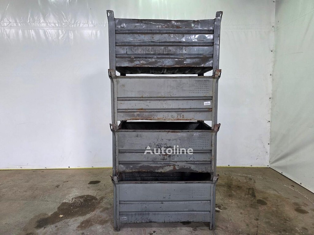 Diversen Stalen stapelbakken Steel Stacking Bins – Storage Bins moto oprema