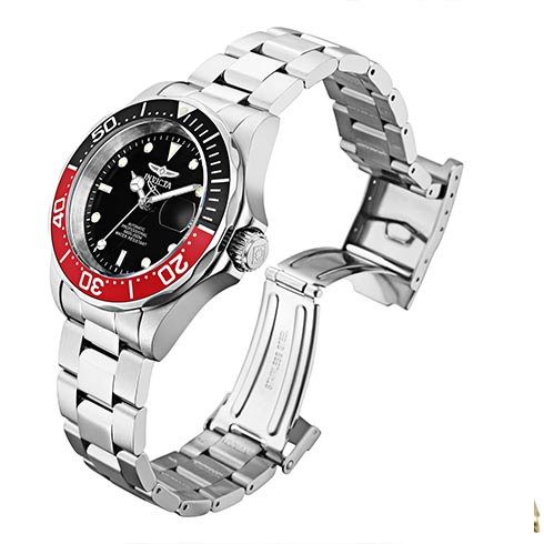 INVICTA SAT 9403 PRO DIVER MEN 40MM STAINLESS STEEL STEEL BLACK DIAL NH35A AUTOMATIC