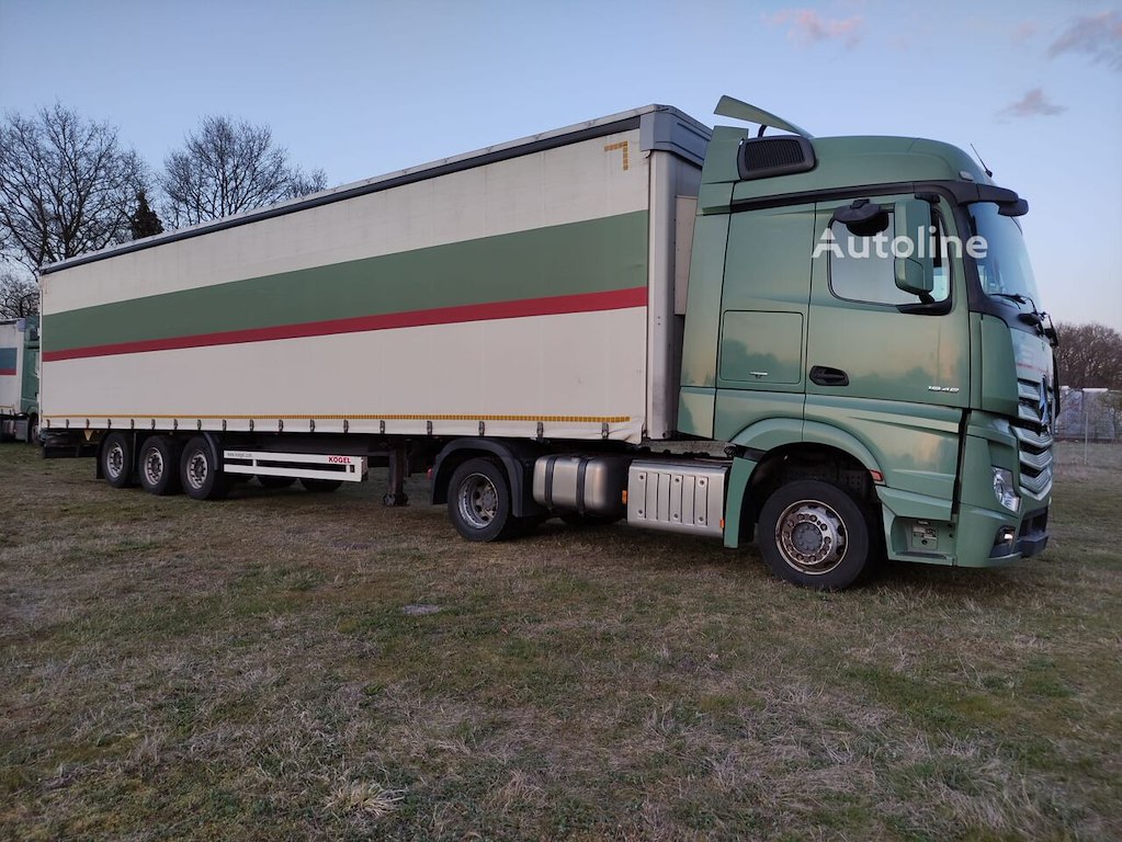 Mercedes-Benz Actros 1845 tegljač + poluprikolica s ceradom