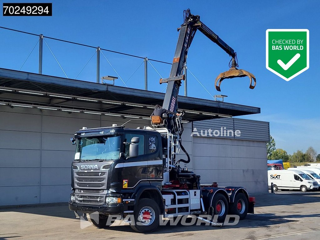 Scania R580 6X4 Holz Kran Diebolt D28 Full-Steel tegljač