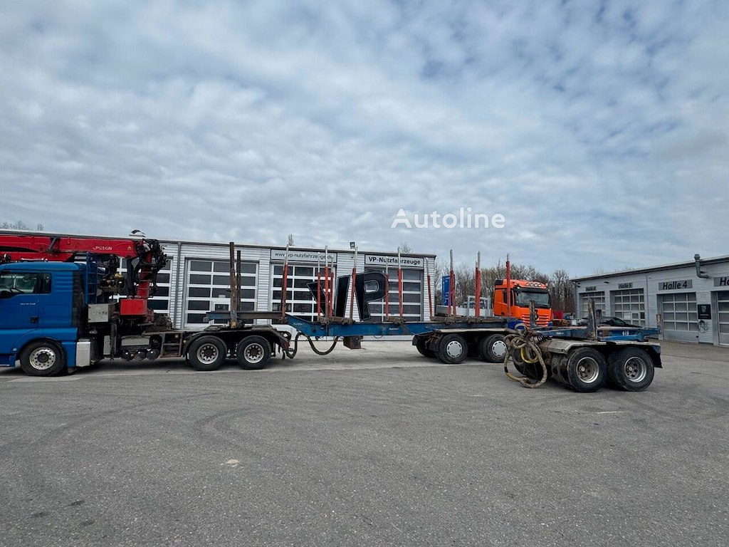 MAN TGX26.540 BL 6x4 Epsilon tegljač + poluprikolica za prevoz drva
