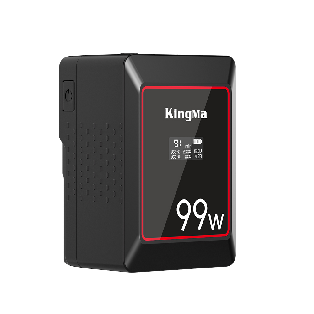 Kingma 99W Mini Size V-Mount baterija sa OLED displejom 6700mAh (USB-C, D-Tap)