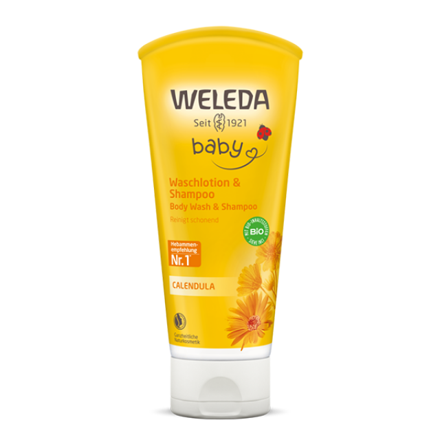 WELEDA BABY ŠAMPON I GEL ZA TUŠIRANJE OD NEVENA 200ML