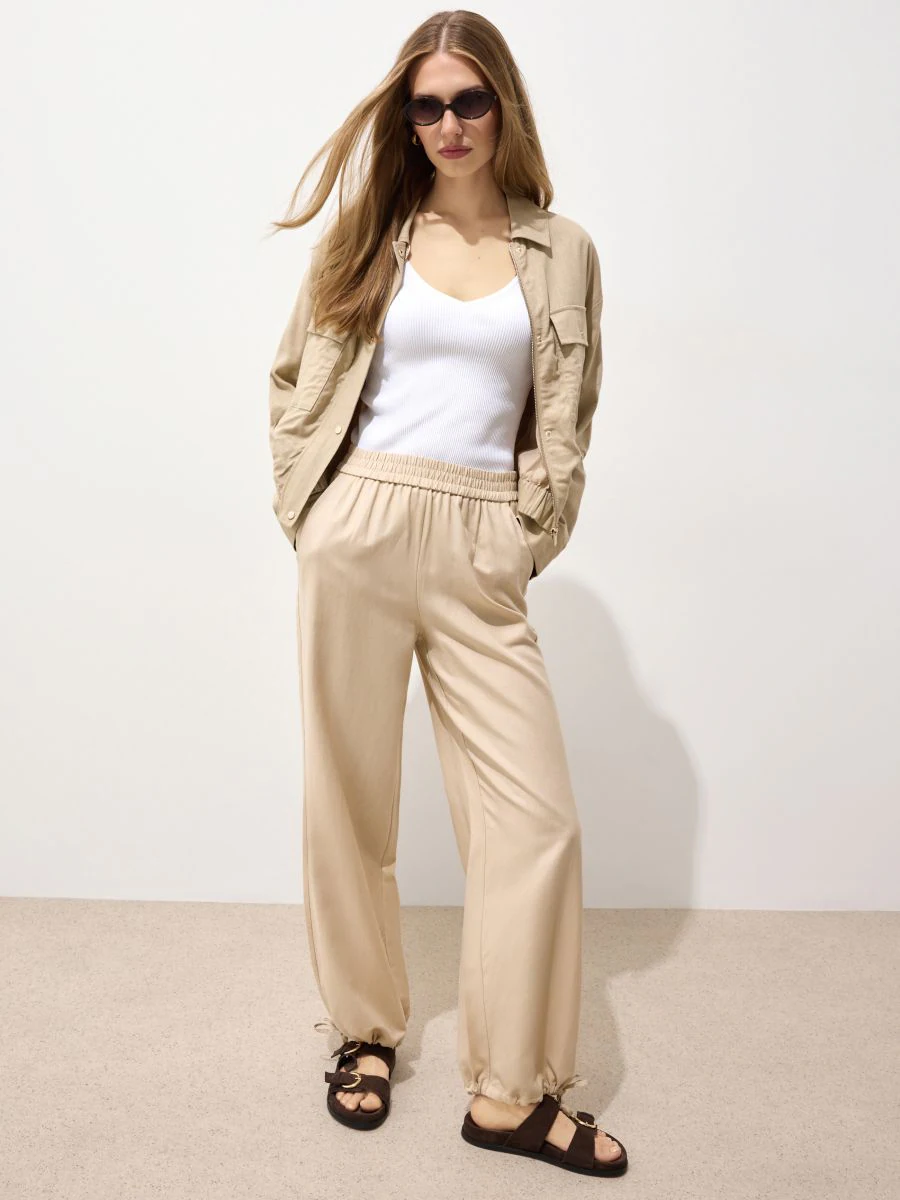 Wide leg pantalone