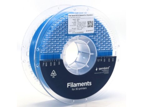 GEMBIRD 3DP-PETG1.75HY-01-B PETG filament velike brzine za 3D stampac 1.75mm, kotur 1KG BLUE