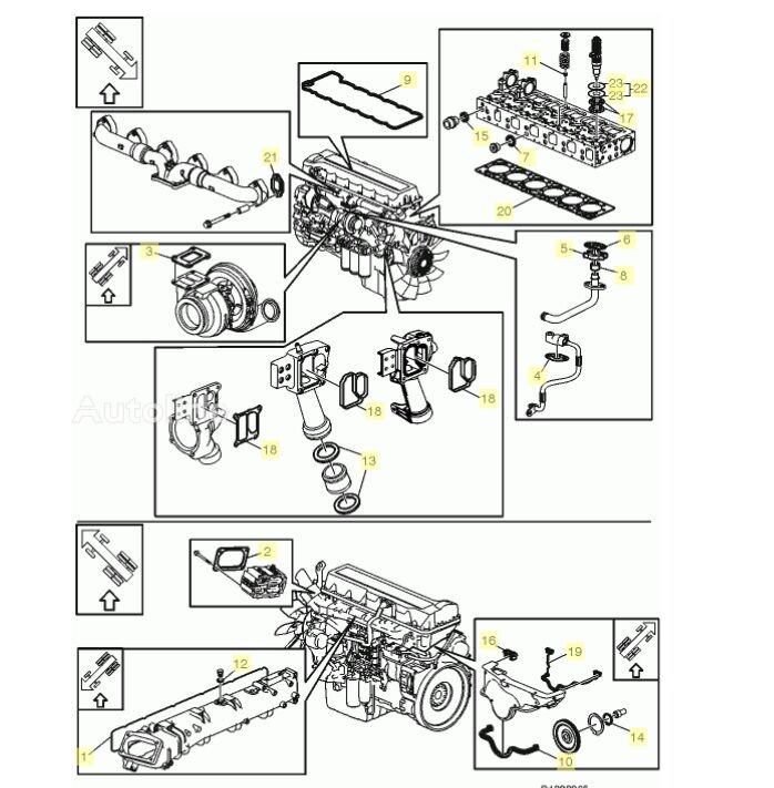 Volvo 21300463 kućište zamajca za Volvo tegljača
