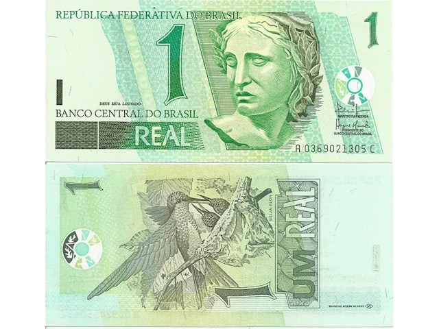 BRAZIL 1 real 2003. UNC