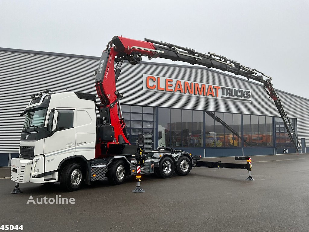 Volvo FH 540 8x2 Fassi 145 Tonmeter laadkraan + Fly-JIb Just 7.187 Km! tegljač