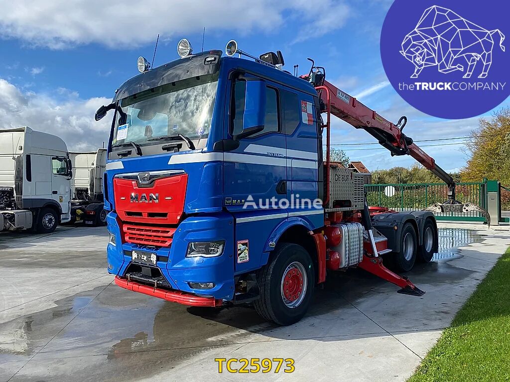MAN TGX 33.640 + PALFINGER EPSILON CRANE S300L83 tegljač