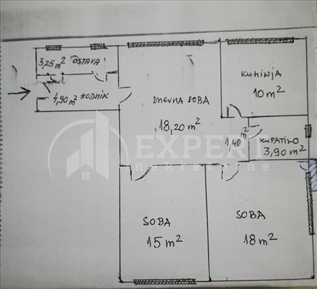 Na prodaju stan 75m2 u samom centru