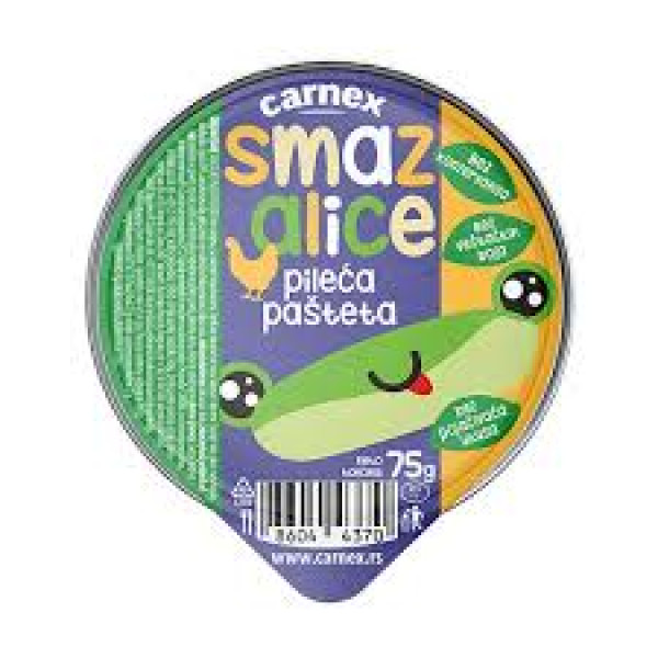 *Smazalice pileća pašteta 75gr alu