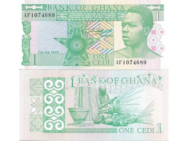 GHANA Gana 1 cedi 1979. UNC