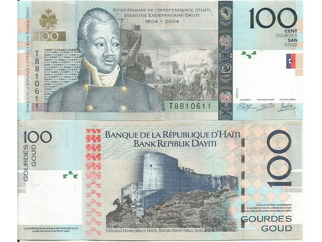 HAITI 100 gourdes 2014. UNC