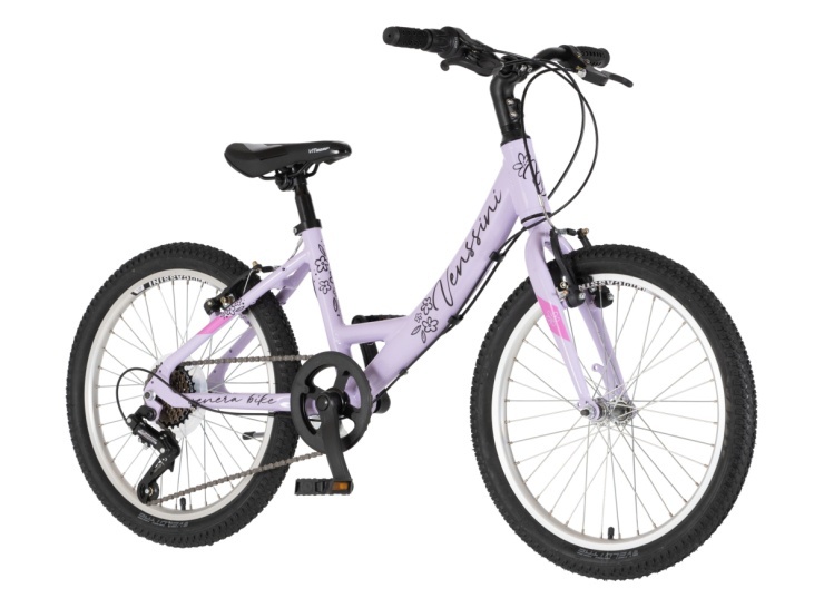 Bicikl junior 20 venssini parma alu 20" alu 12" v-brake 6 brzina 132-155cm (xs) ljubičasti sjaj uv 1203163ID: EK000842516
