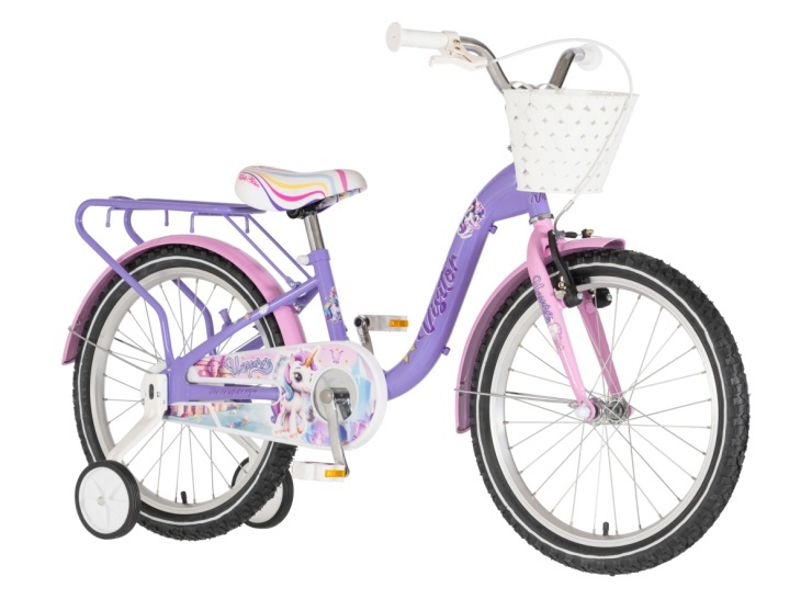 Bicikl kids visitor unicorn 20" 10" v-brake kontra 115-135cm (20") ljubičasti 1203152ID: EK000842421