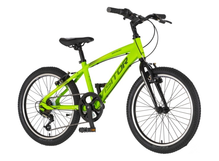 Bicikl junior 20 visitor fox roll alu 20" tvrda alu 12" v-brake 6 brzina 132-155cm (xs) zeleni neon 1203166ID: EK000842487