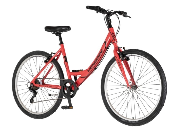 Bicikl mtb venssini parma alu 26" alu 17" v-brake 6 brzina 142-165cm (s) roze 1262105ID: EK000842400