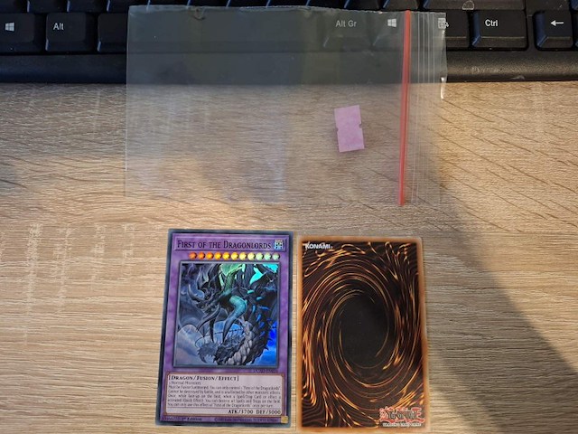First of the dragonlords Yu-Gi-Oh! zlatni žig mint10/10