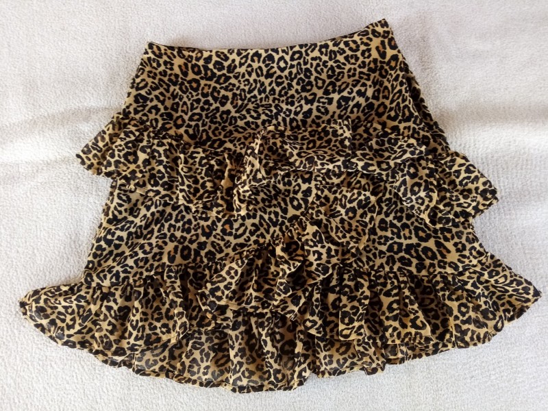 SUKNJA LEOPARD PRINT VEL XS-S KAO NOVA ILI NOVA