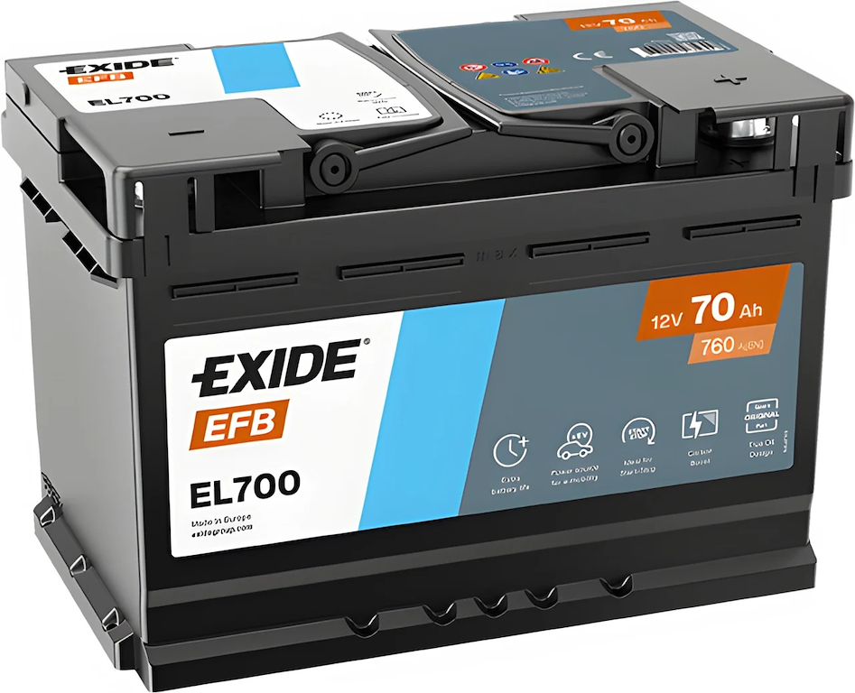 Exide Start-Stop akumulator za automobile 12V 70Ah EL700ID: EK000842543