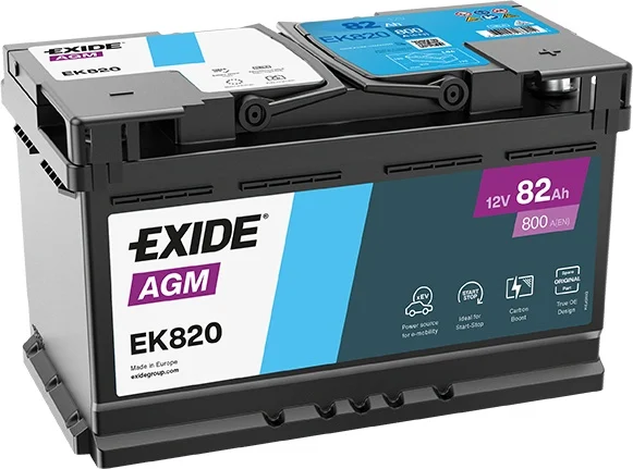 Exide Start-Stop akumulator za automobile 12V 82Ah EK820ID: EK000842533